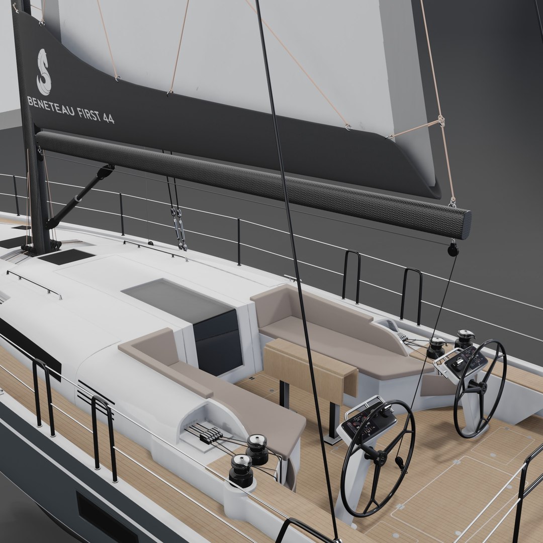 Beneteau First 44 Luxury Yacht 3D Model - TurboSquid 2149440