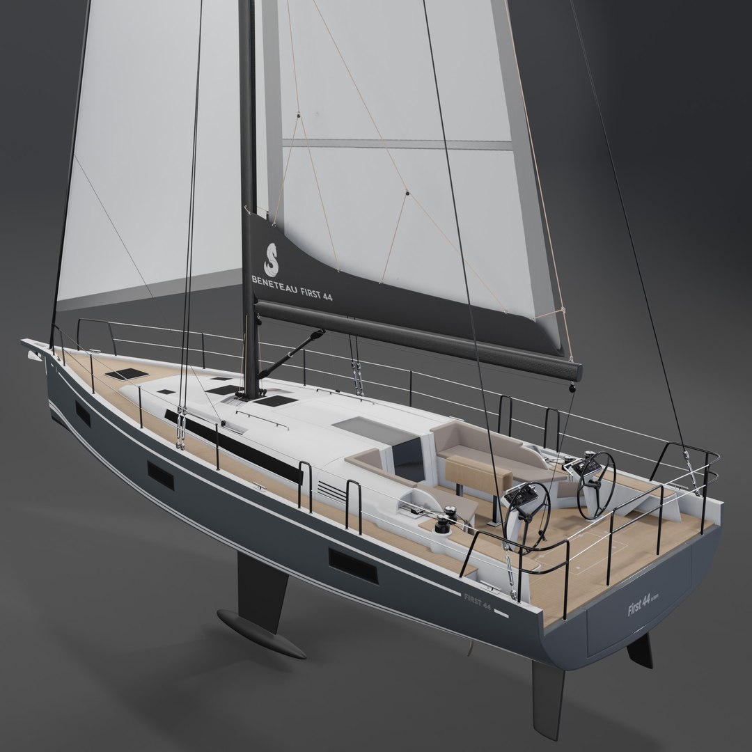 Beneteau First 44 Luxury Yacht 3D Model - TurboSquid 2149440
