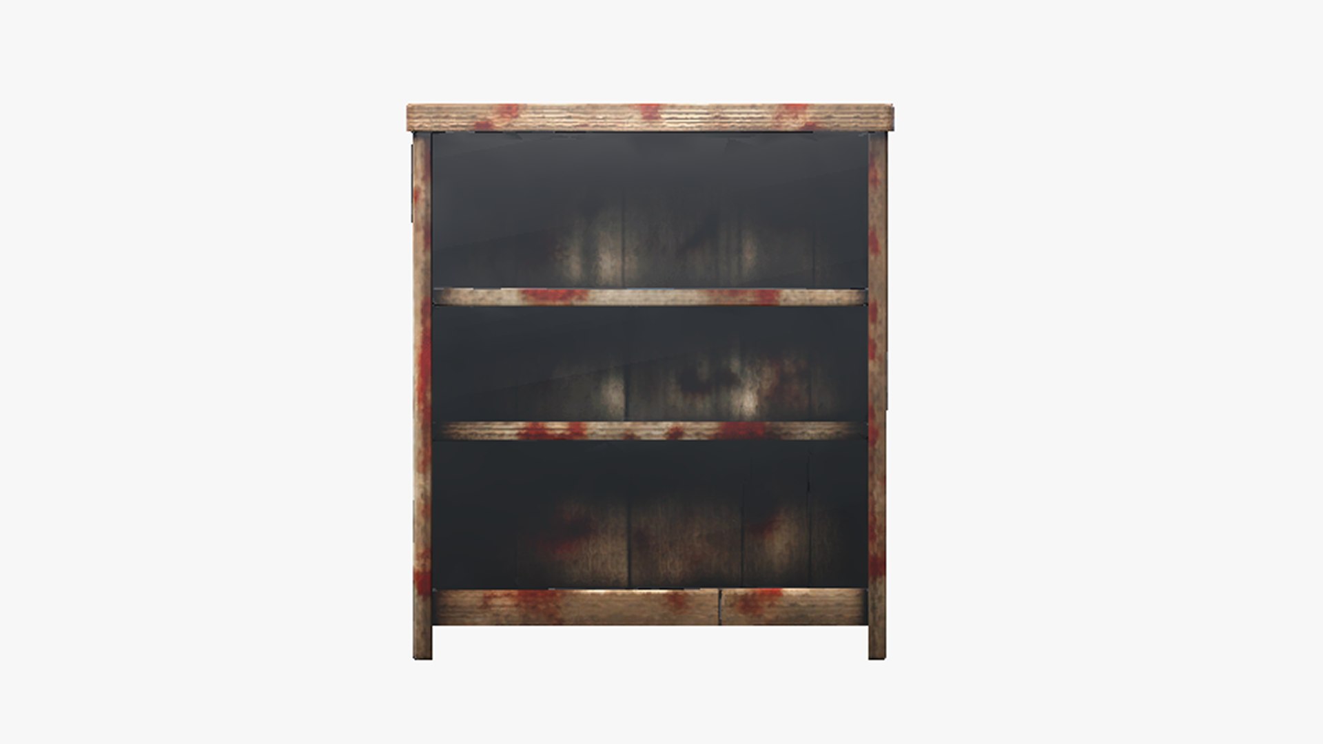 3D 3D Model Bloody Wood Shelf Horror Model - TurboSquid 2400507
