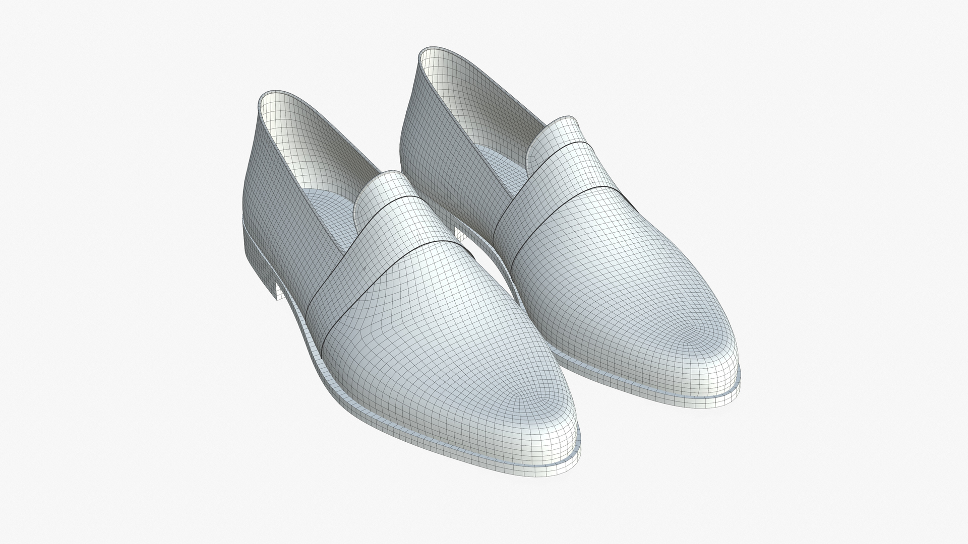 3D Yellow Leather Shoes Realistic - TurboSquid 1945274