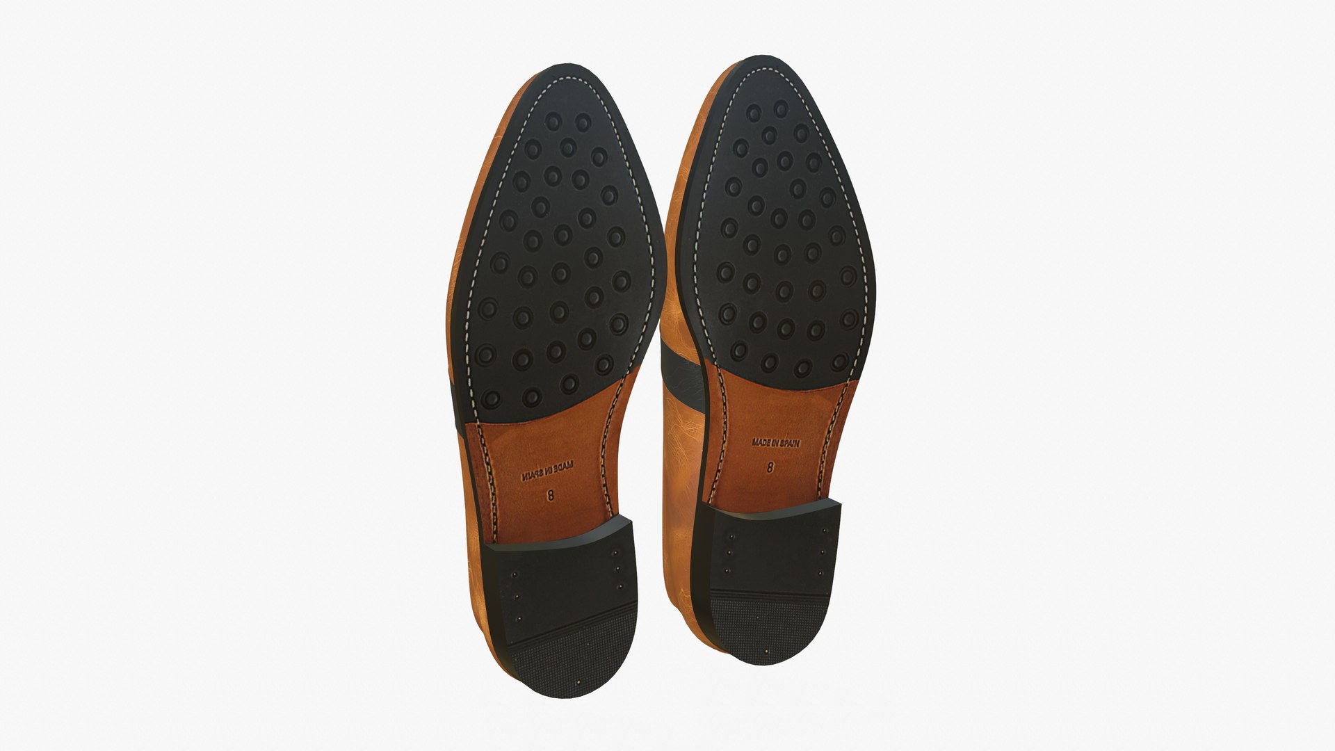 3D Yellow Leather Shoes Realistic - TurboSquid 1945274