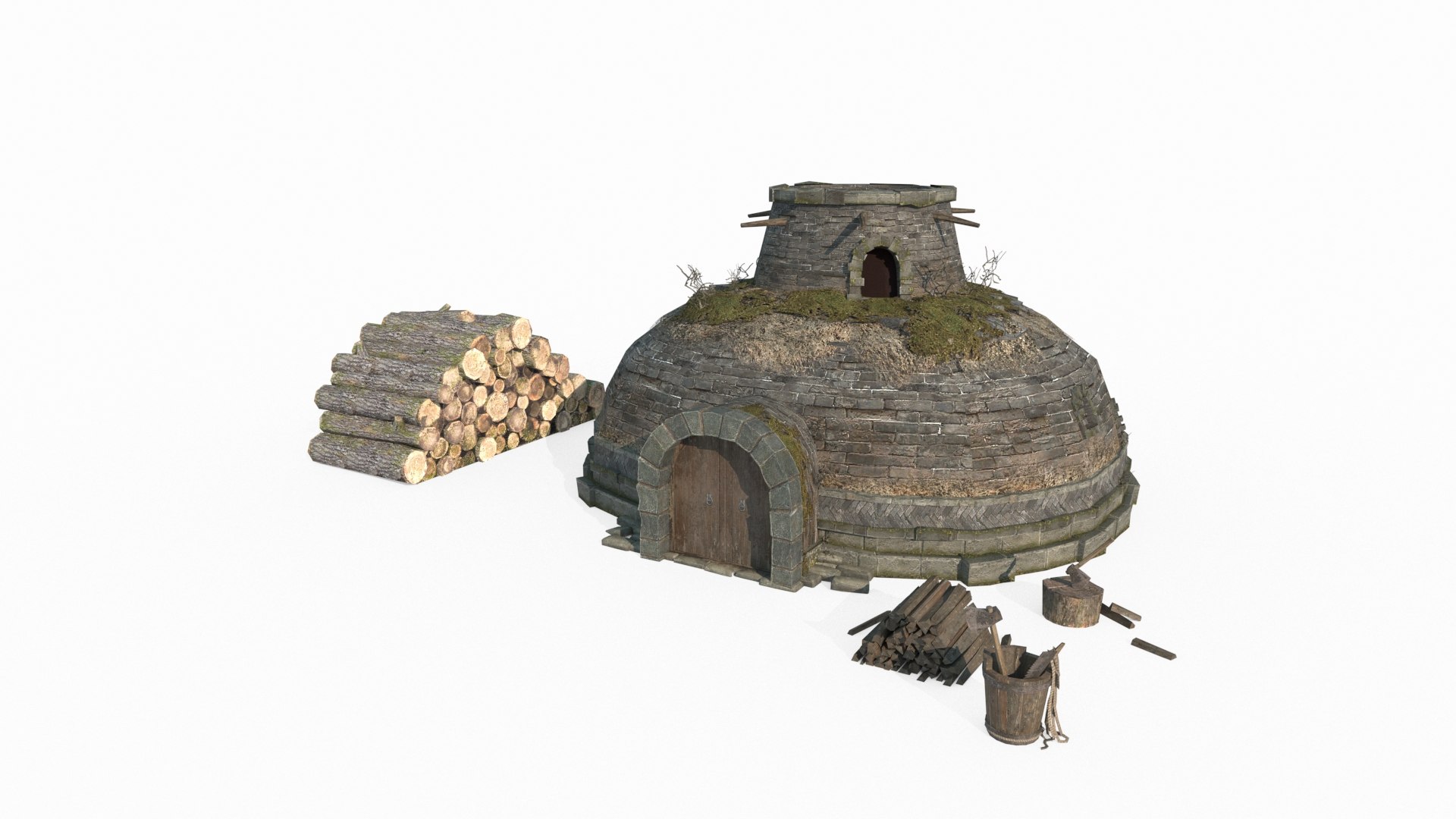 3D Ancient Asian carbon kilns - TurboSquid 2132096