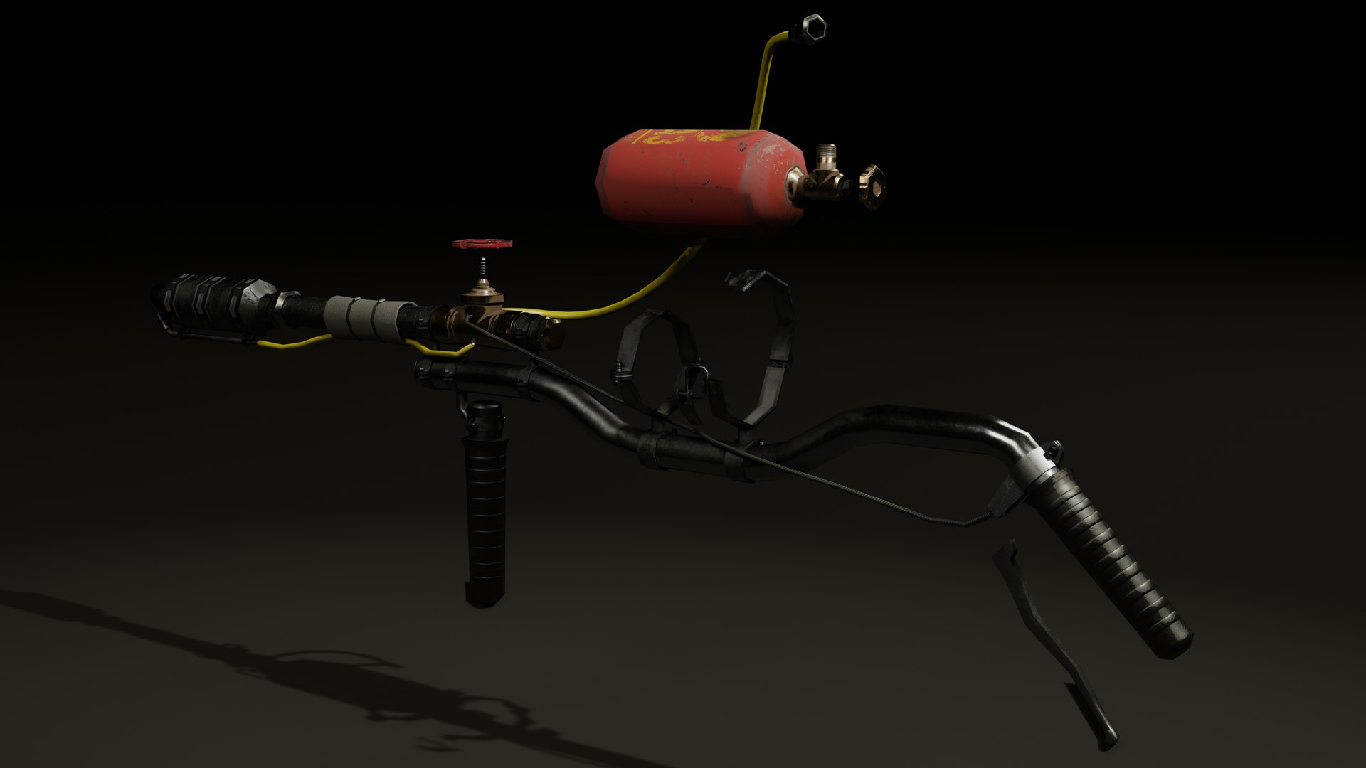 3D Flamethrower Model - TurboSquid 2121709