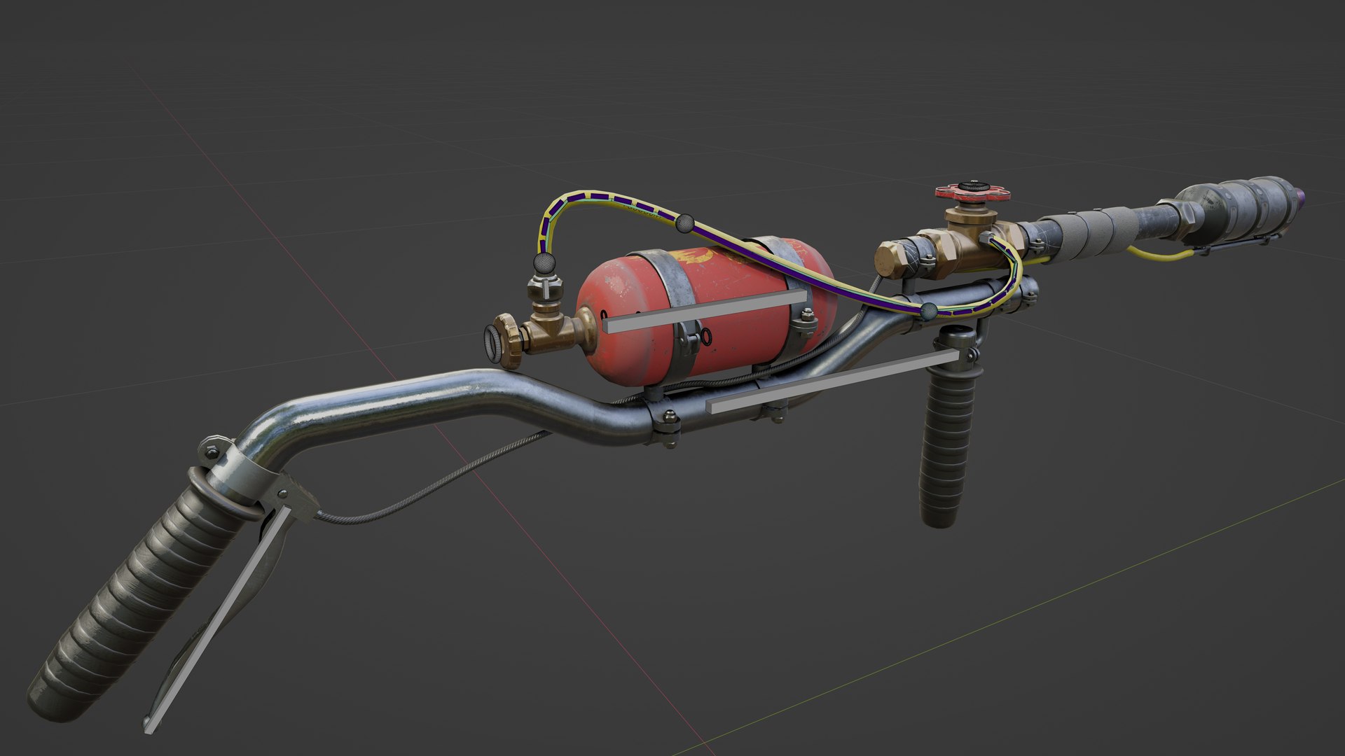 3D Flamethrower Model - TurboSquid 2121709