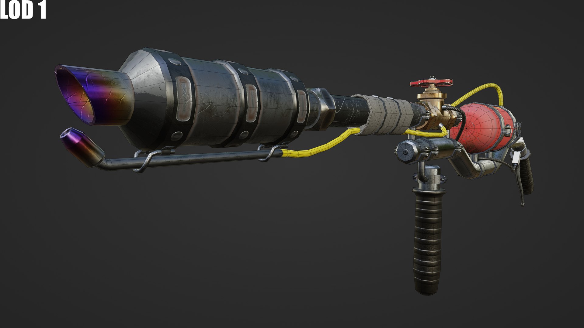 3D Flamethrower Model - TurboSquid 2121709