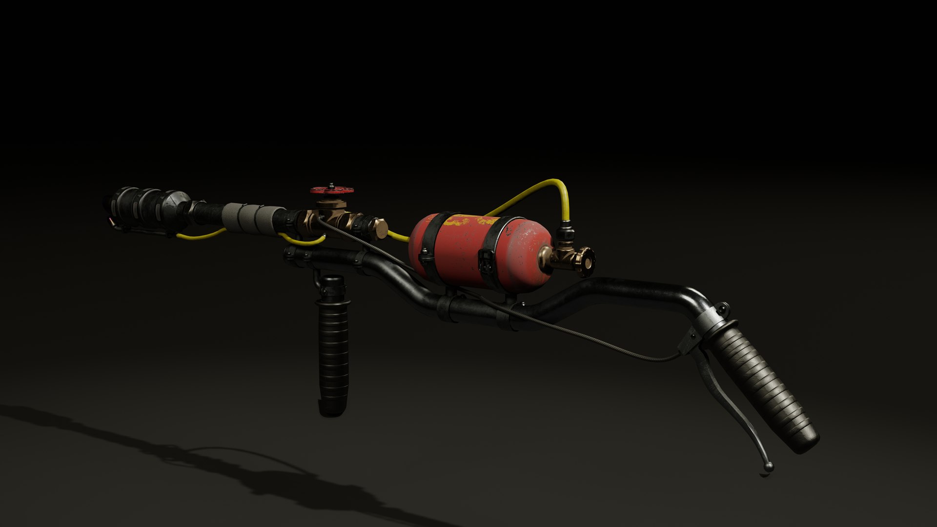 3D Flamethrower Model - TurboSquid 2121709
