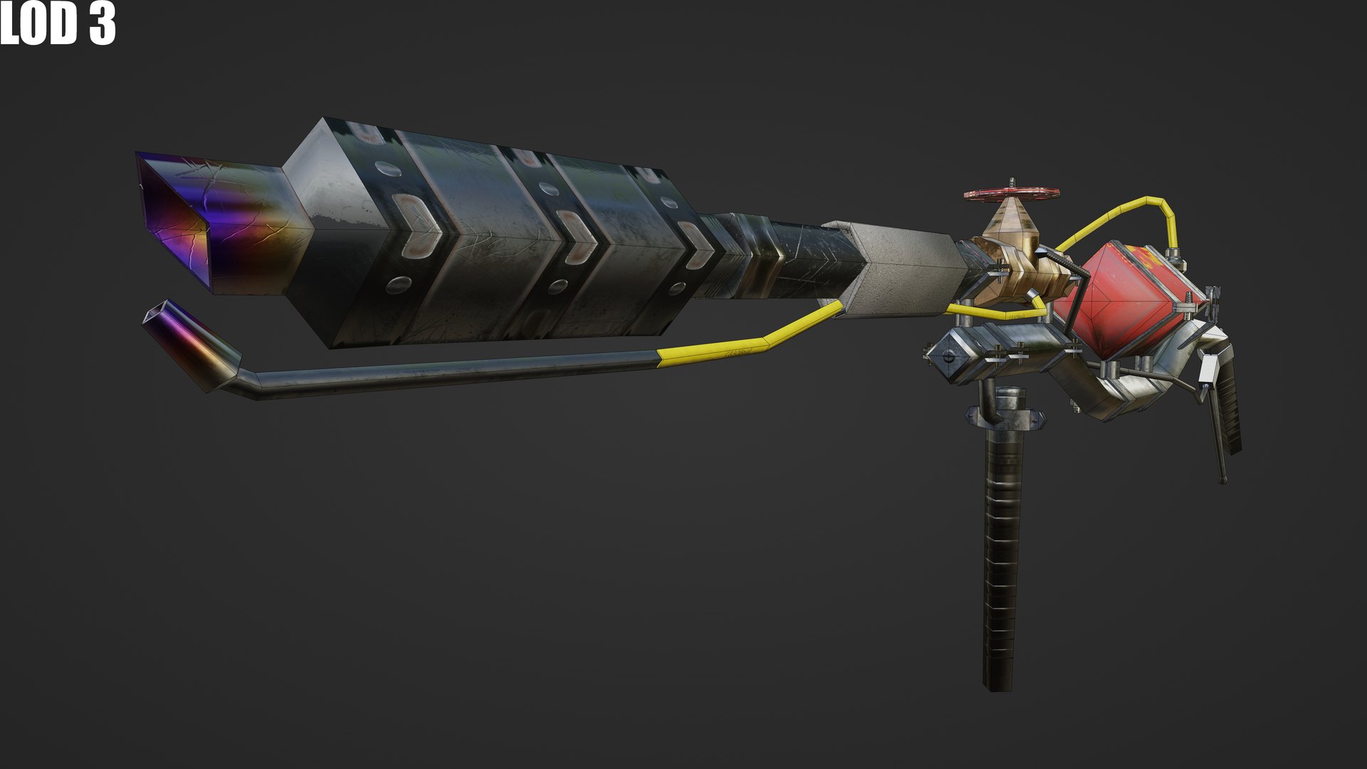 3D Flamethrower Model - TurboSquid 2121709