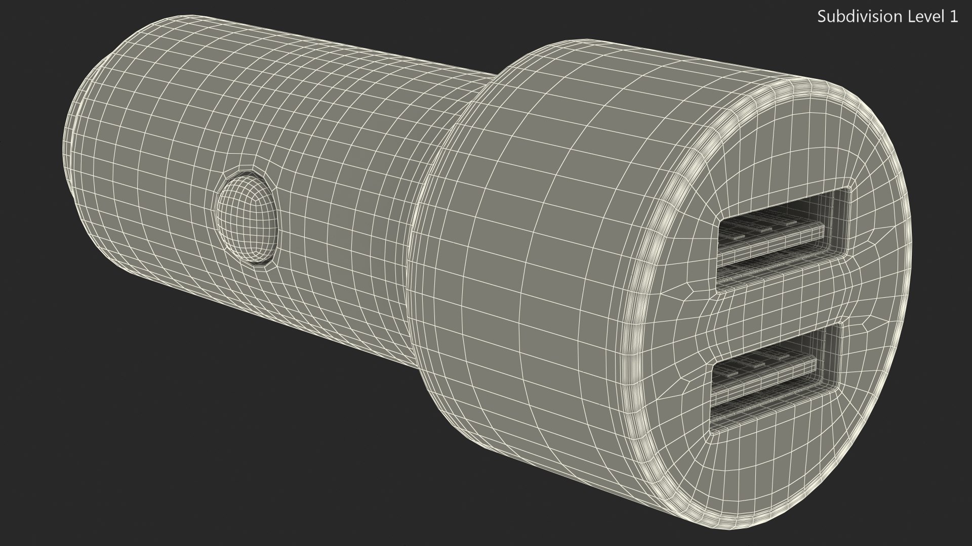 3D Dual Usb Type Car - TurboSquid 1685559