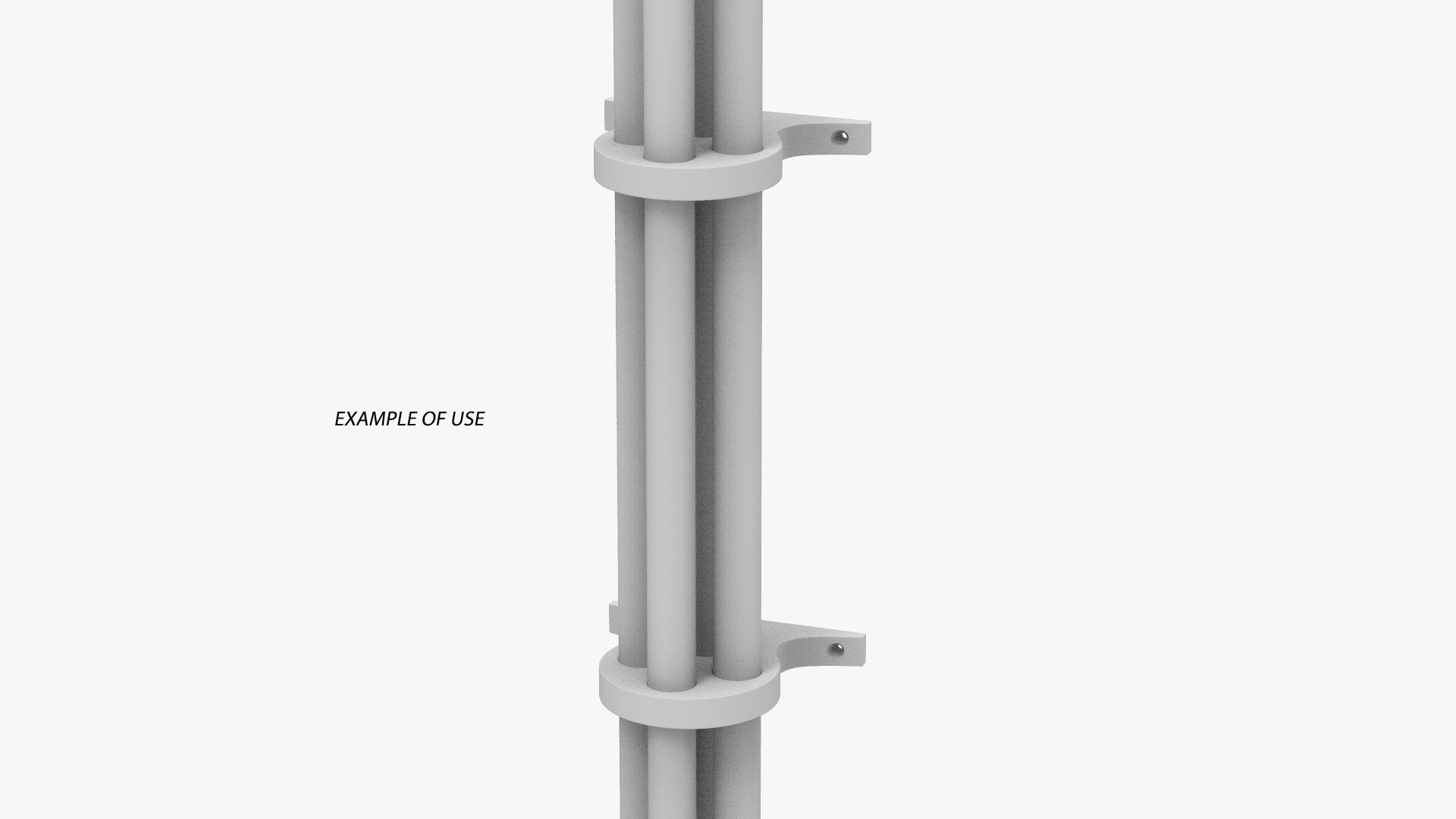 3D Model Wall-Mounted Cable Pipe Routing Bracket - TurboSquid 2503216