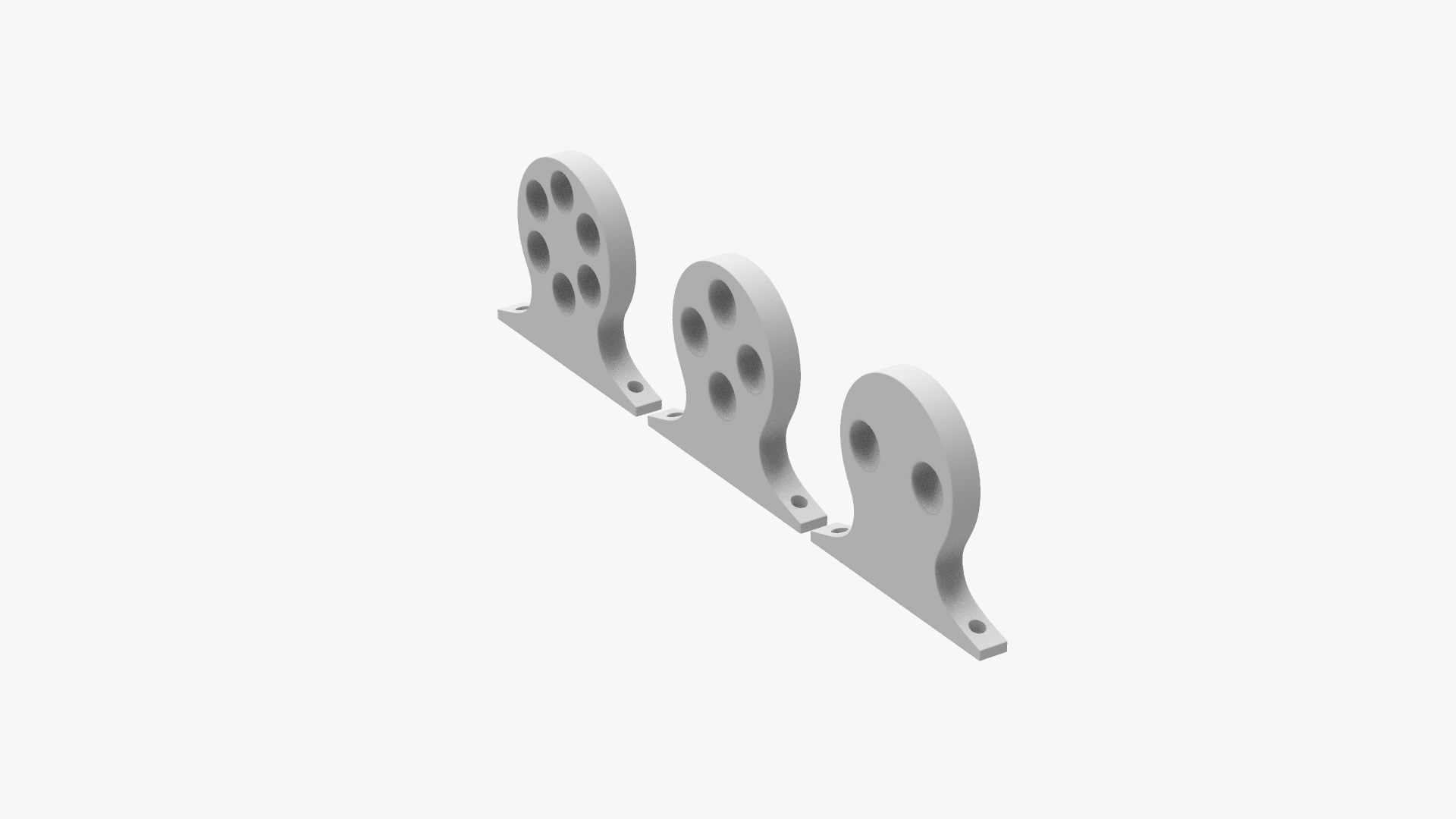 3D Model Wall-Mounted Cable Pipe Routing Bracket - TurboSquid 2503216