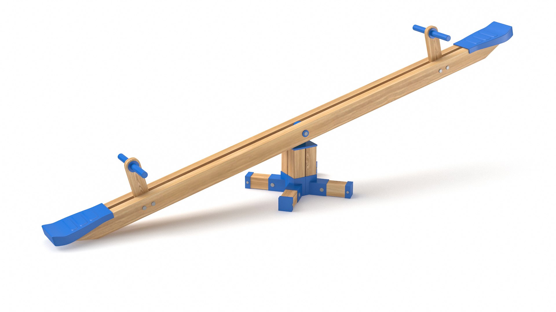 Playground Seesaw 01 3D - TurboSquid 2144493