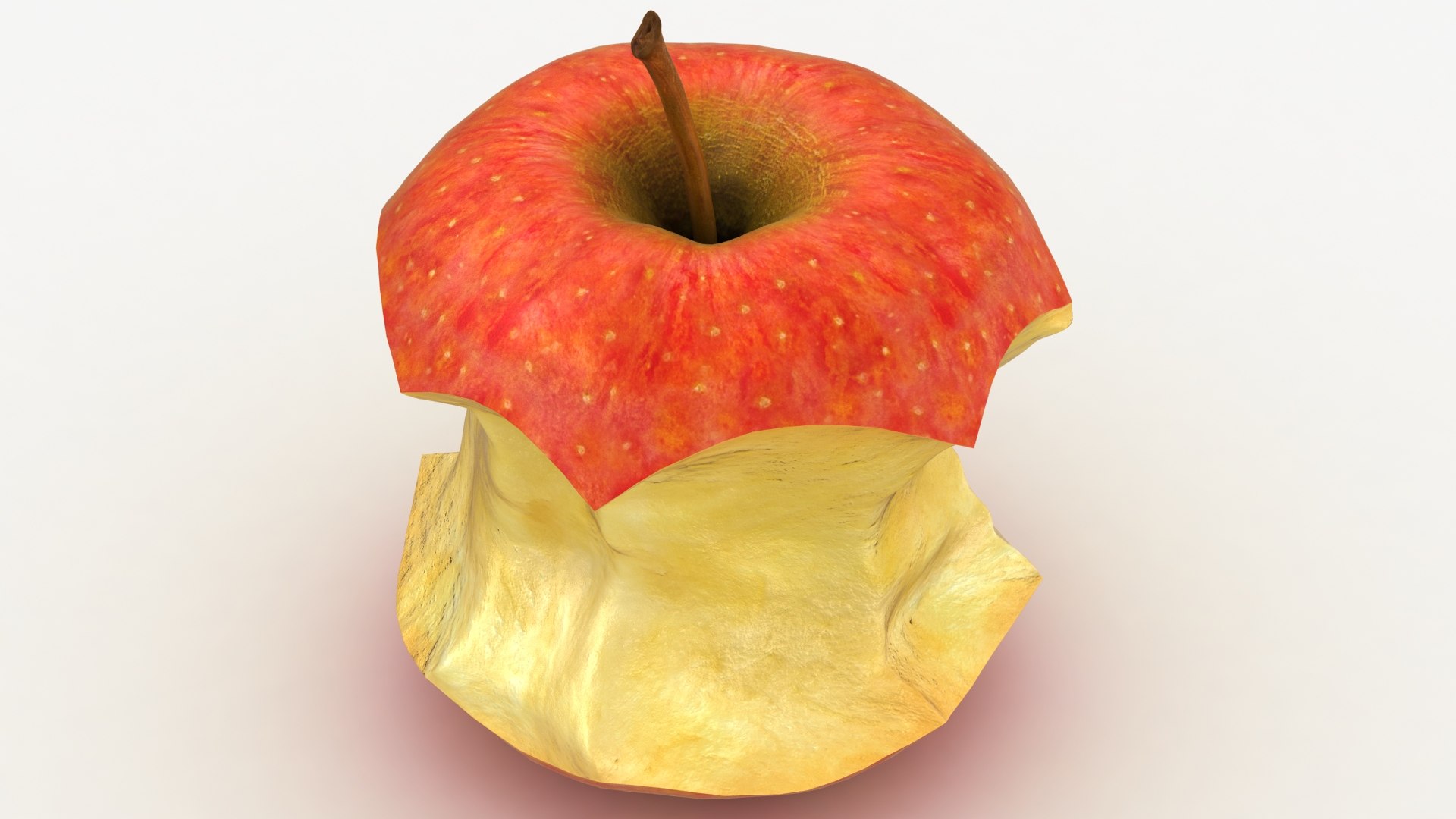 3D Realistic Bitten Apple Model - TurboSquid 1492529