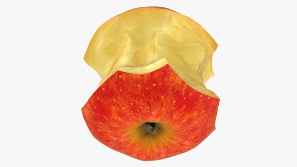 3D realistic bitten apple model - TurboSquid 1492529