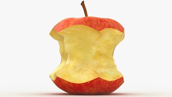 3D realistic bitten apple model - TurboSquid 1492529