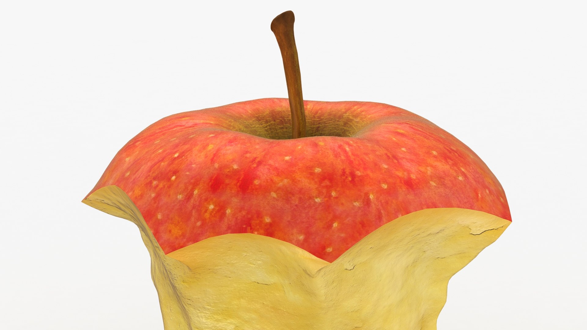 3D Realistic Bitten Apple Model - TurboSquid 1492529