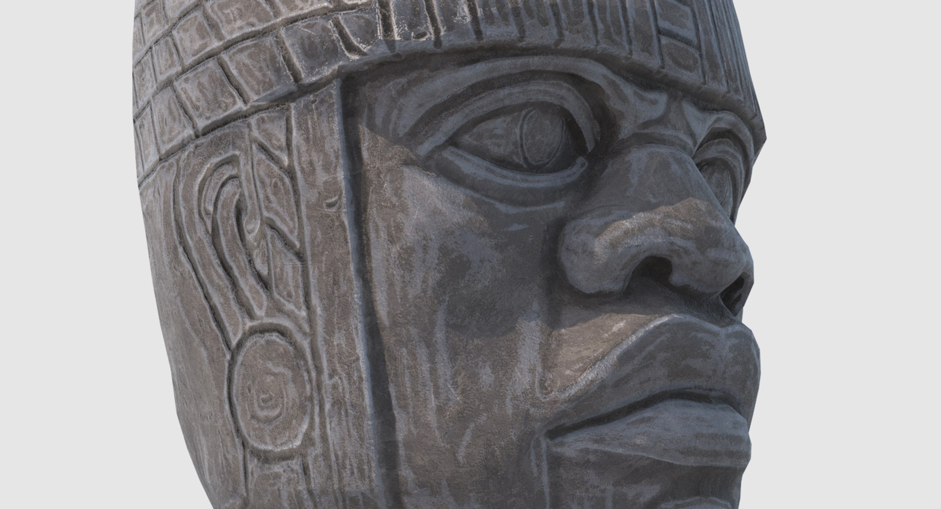 Olmec statue - ready 3D model - TurboSquid 1224791