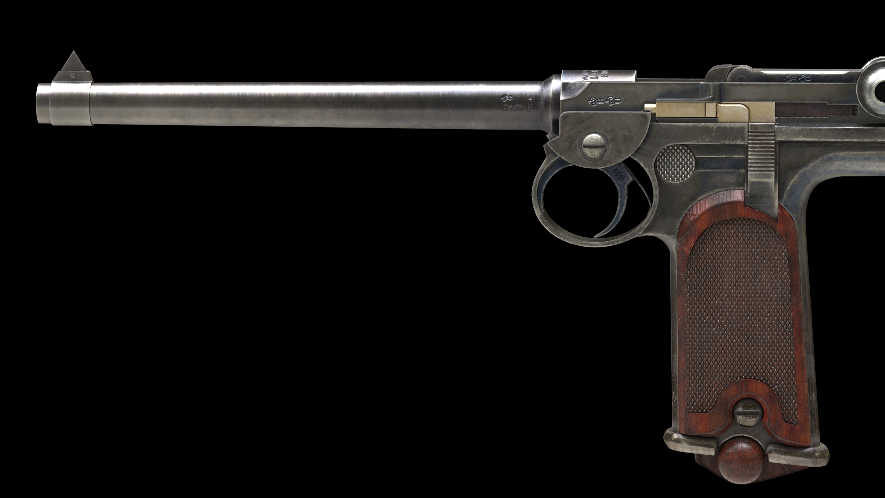 Borchardt C-93 Low Poly 3D model - TurboSquid 1796259