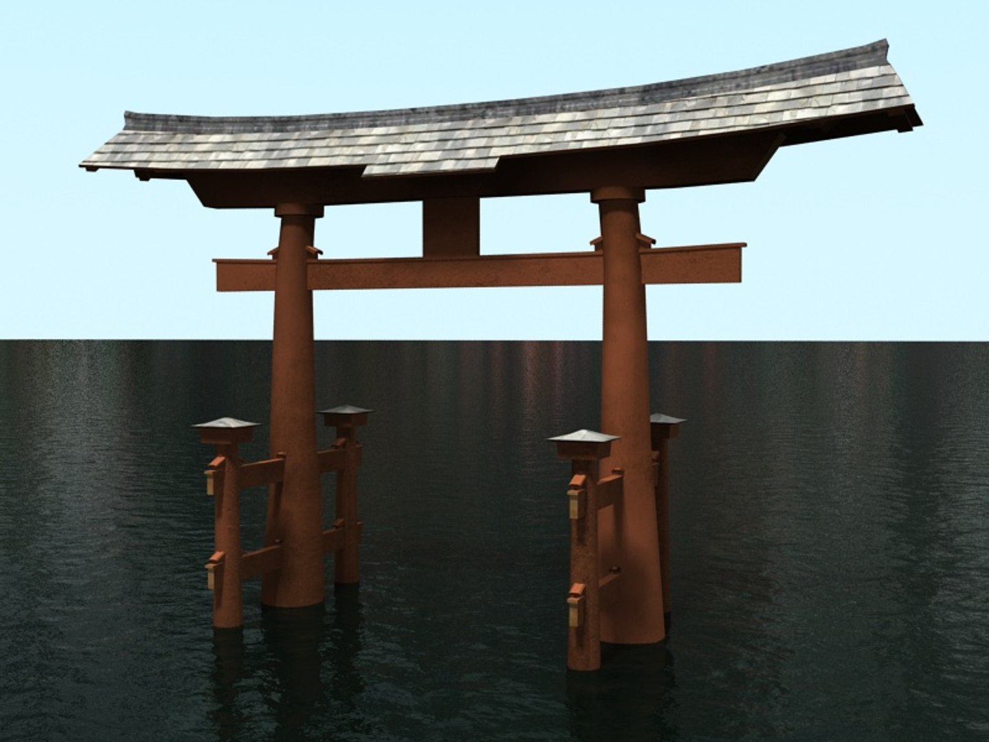 Torii Floating Gate 3d Model