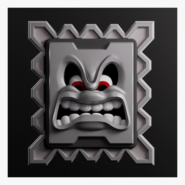 modelo 3d Super Mario Thwomp - TurboSquid 2114244