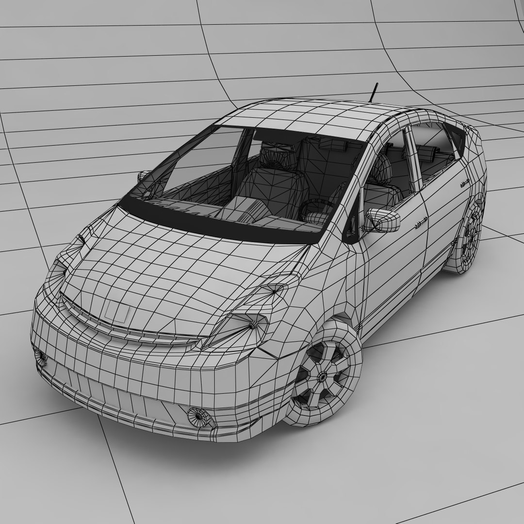 2005 Toyota Prius 3d Model