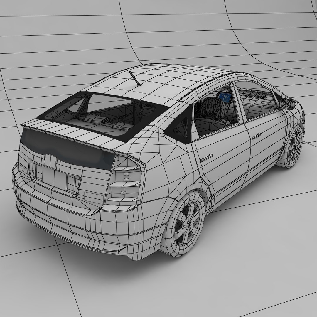 2005 Toyota Prius 3d Model