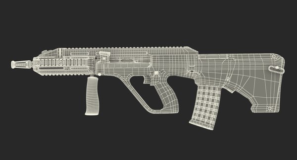 Assault rifle steyr aug 3D model - TurboSquid 1160301