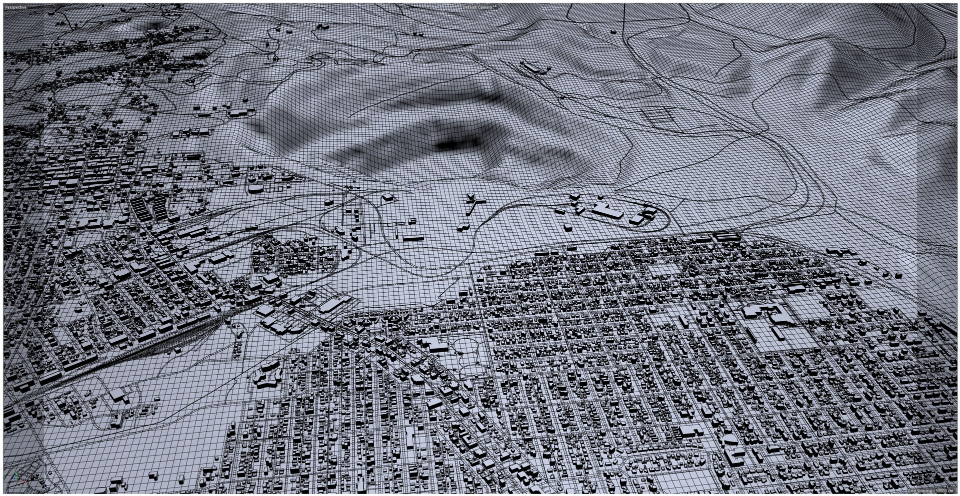 Opencast Mine Silver Bow Creek - Butte Montana USA 3D Model ...