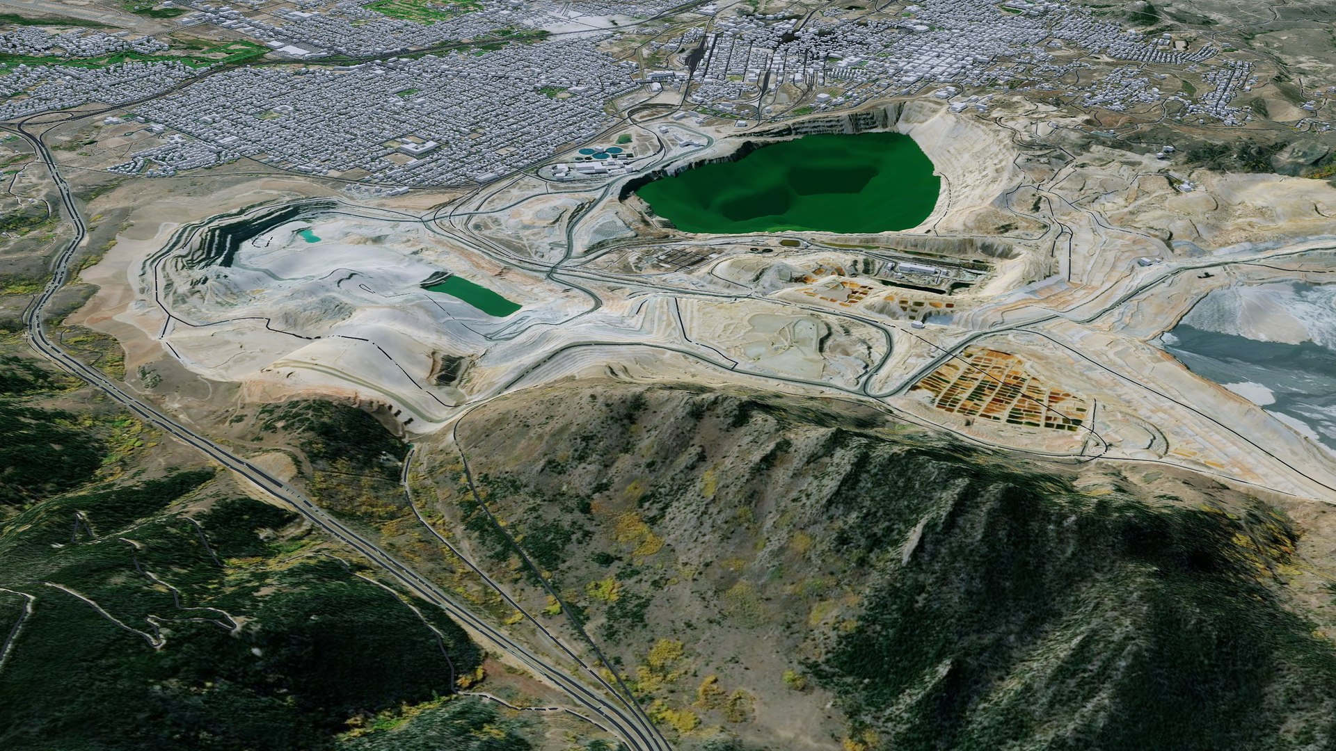 Opencast Mine Silver Bow Creek - Butte Montana USA 3D Model ...