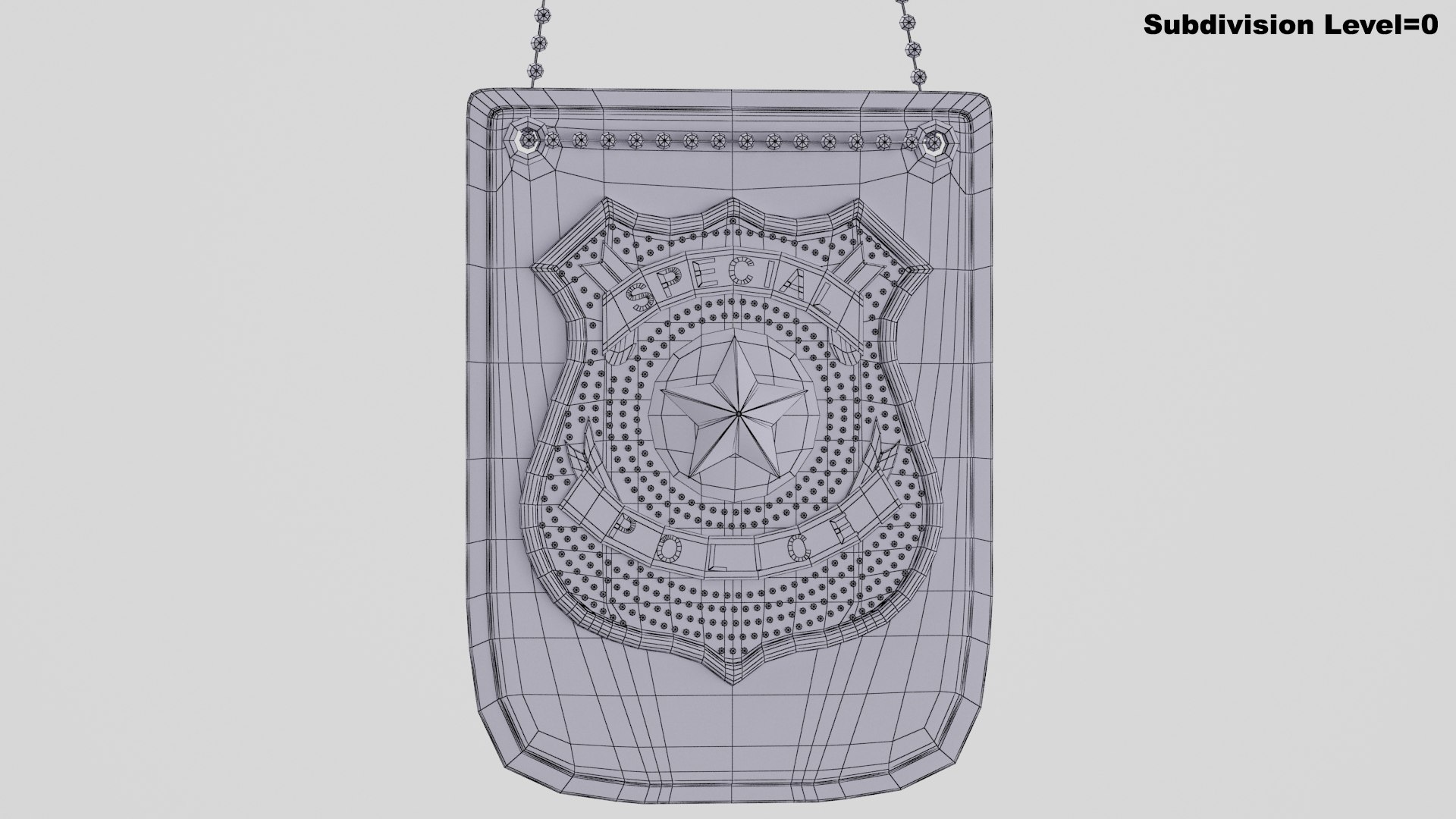 3D Police Badge 01 Model - TurboSquid 1874865