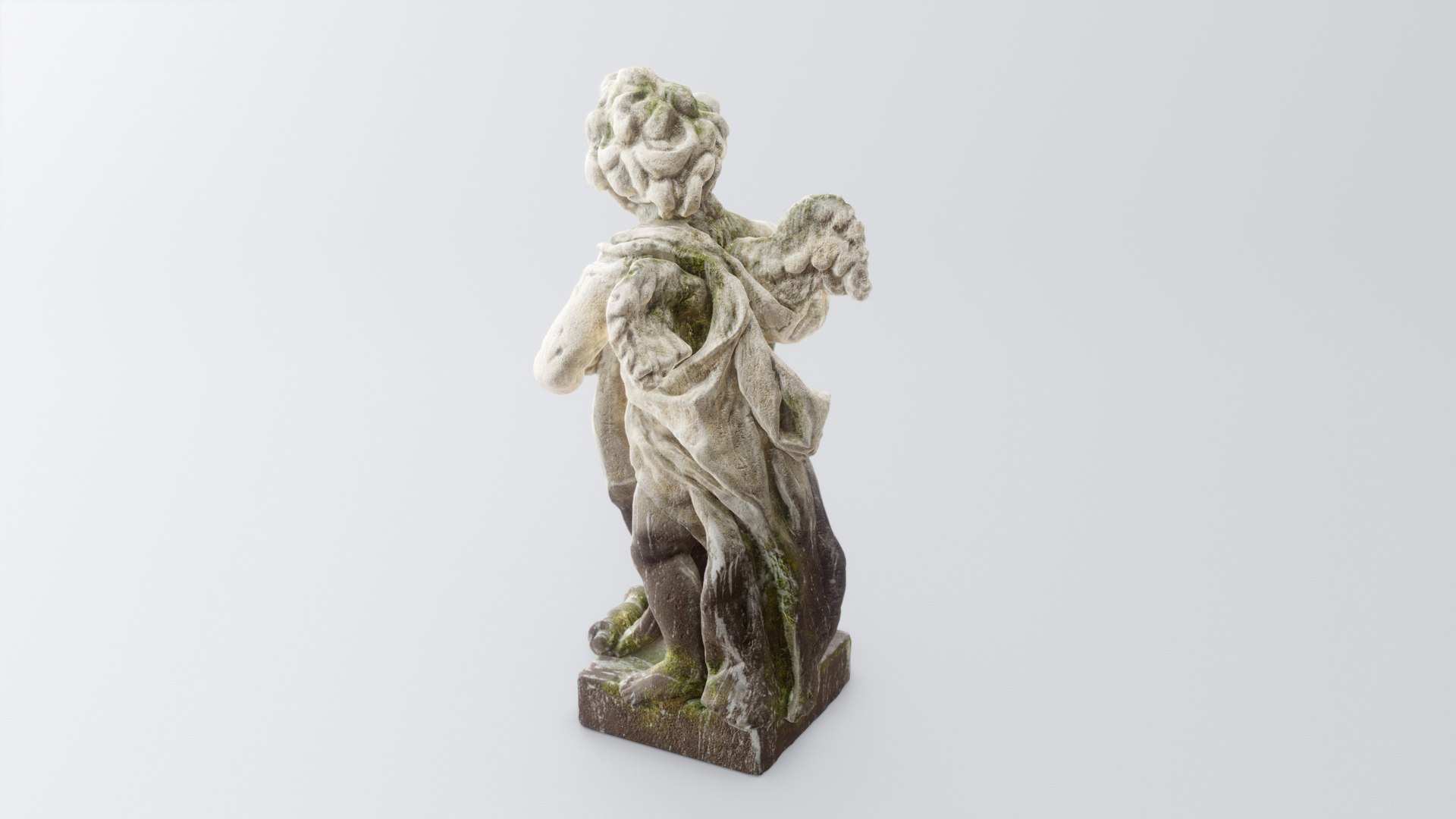 3D Two baroque statues of angelics - TurboSquid 2135628