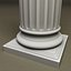 columns set composite 3d model