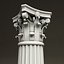 columns set composite 3d model