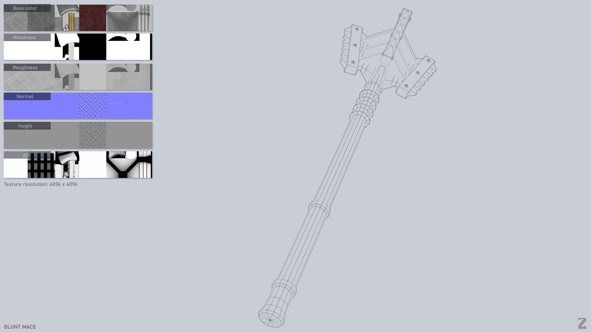 Blunt Mace Collection 3D - TurboSquid 2231728