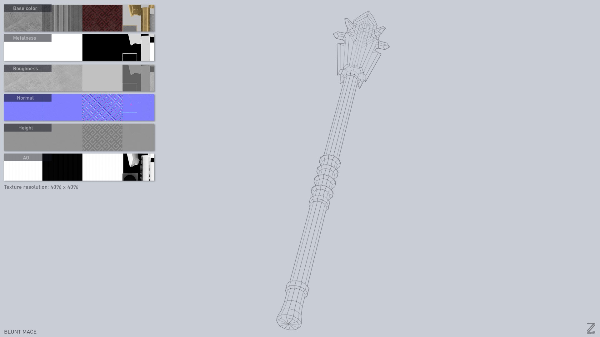 Blunt Mace Collection 3D - TurboSquid 2231728