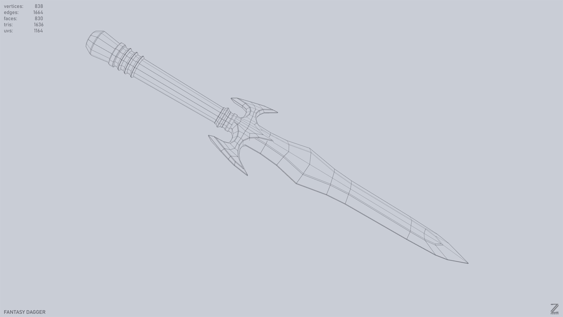 Fantasy Dagger 3D Model - TurboSquid 2231347