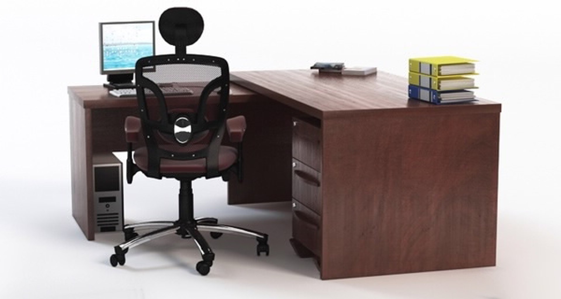 3d Office Desk Chair Props
