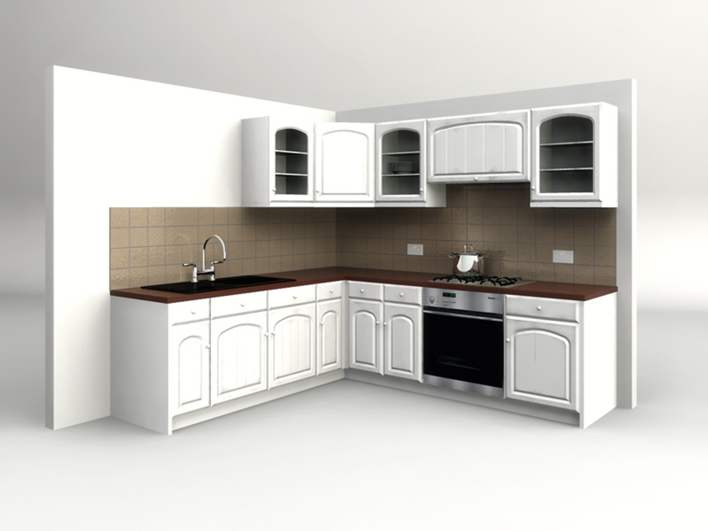 Country Kitchen 3d Model