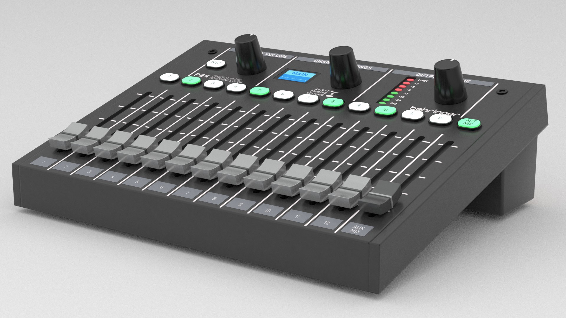 Behringer P24 Personal Monitor Mixer 3D Model 3D Model - TurboSquid 2393039
