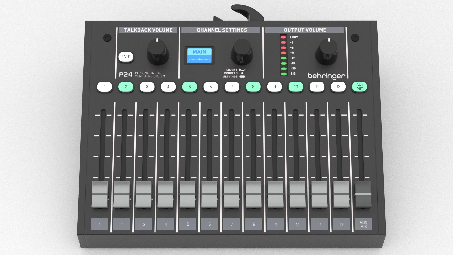 Behringer P24 Personal Monitor Mixer 3D Model 3D Model - TurboSquid 2393039