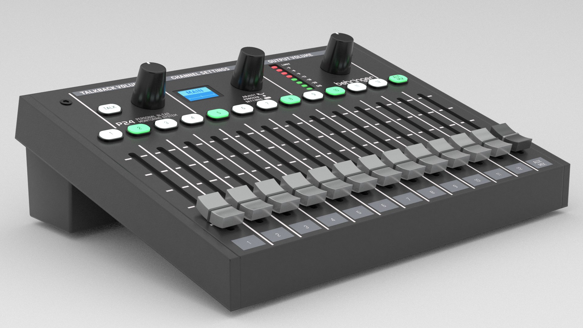 Behringer P24 Personal Monitor Mixer 3D Model 3D Model - TurboSquid 2393039