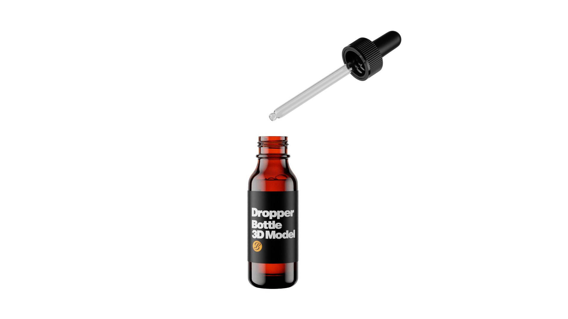 3D Dropper Bottle Model - TurboSquid 1958041