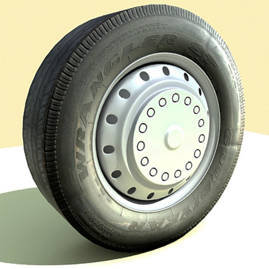 3d model wheel tyre bus