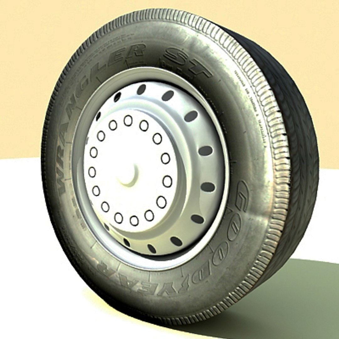 3d model wheel tyre bus