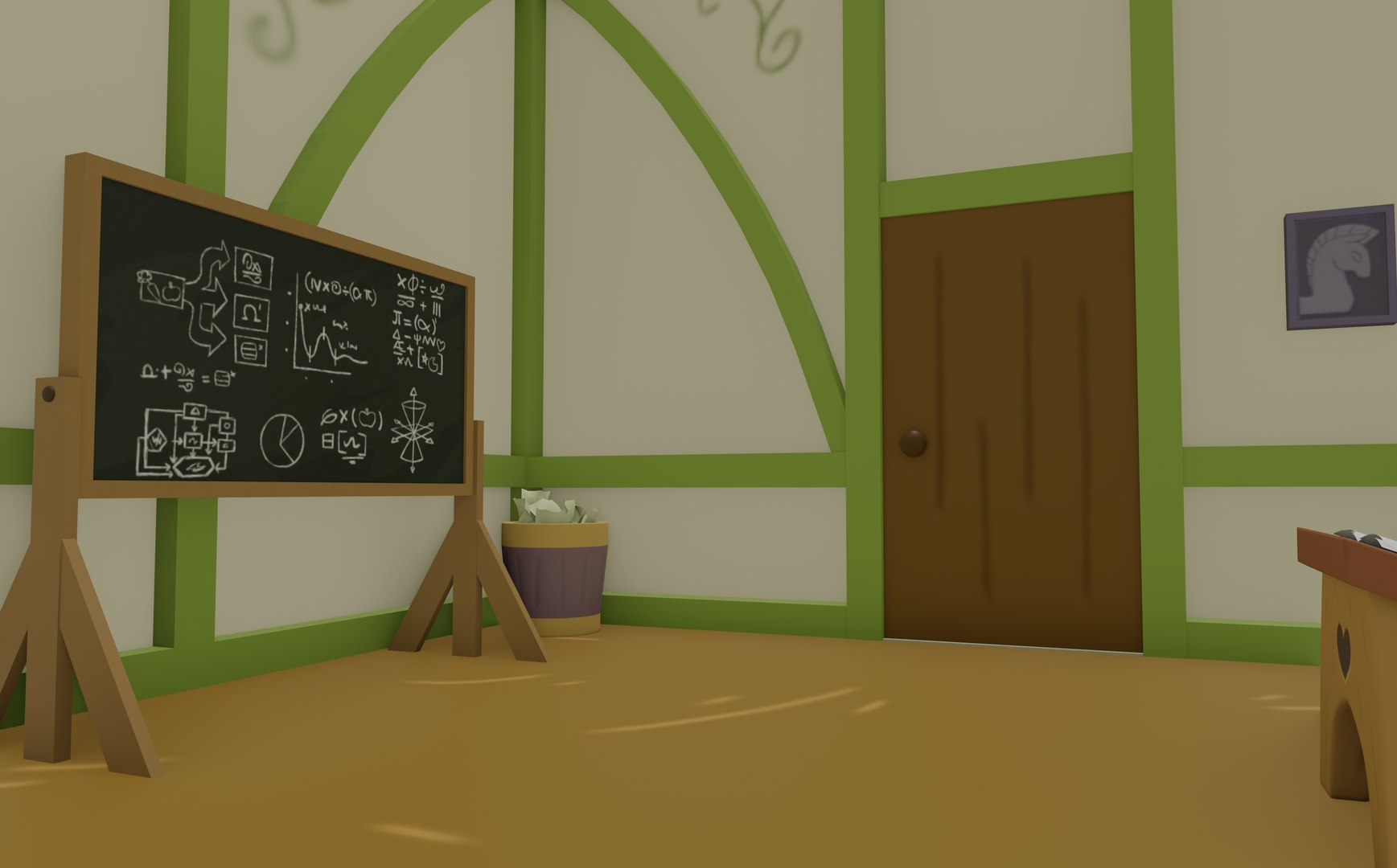 3D Ponyville Schoolhouse model - TurboSquid 1879587