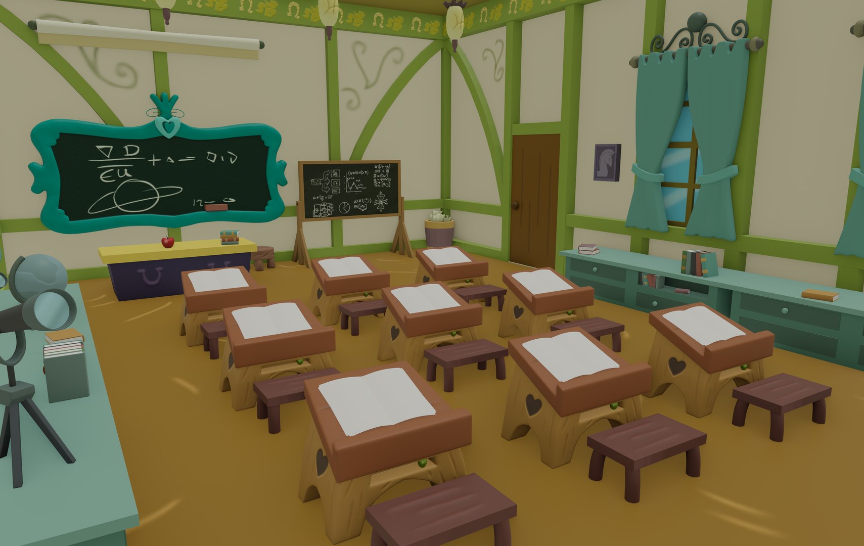 3D Ponyville Schoolhouse model - TurboSquid 1879587