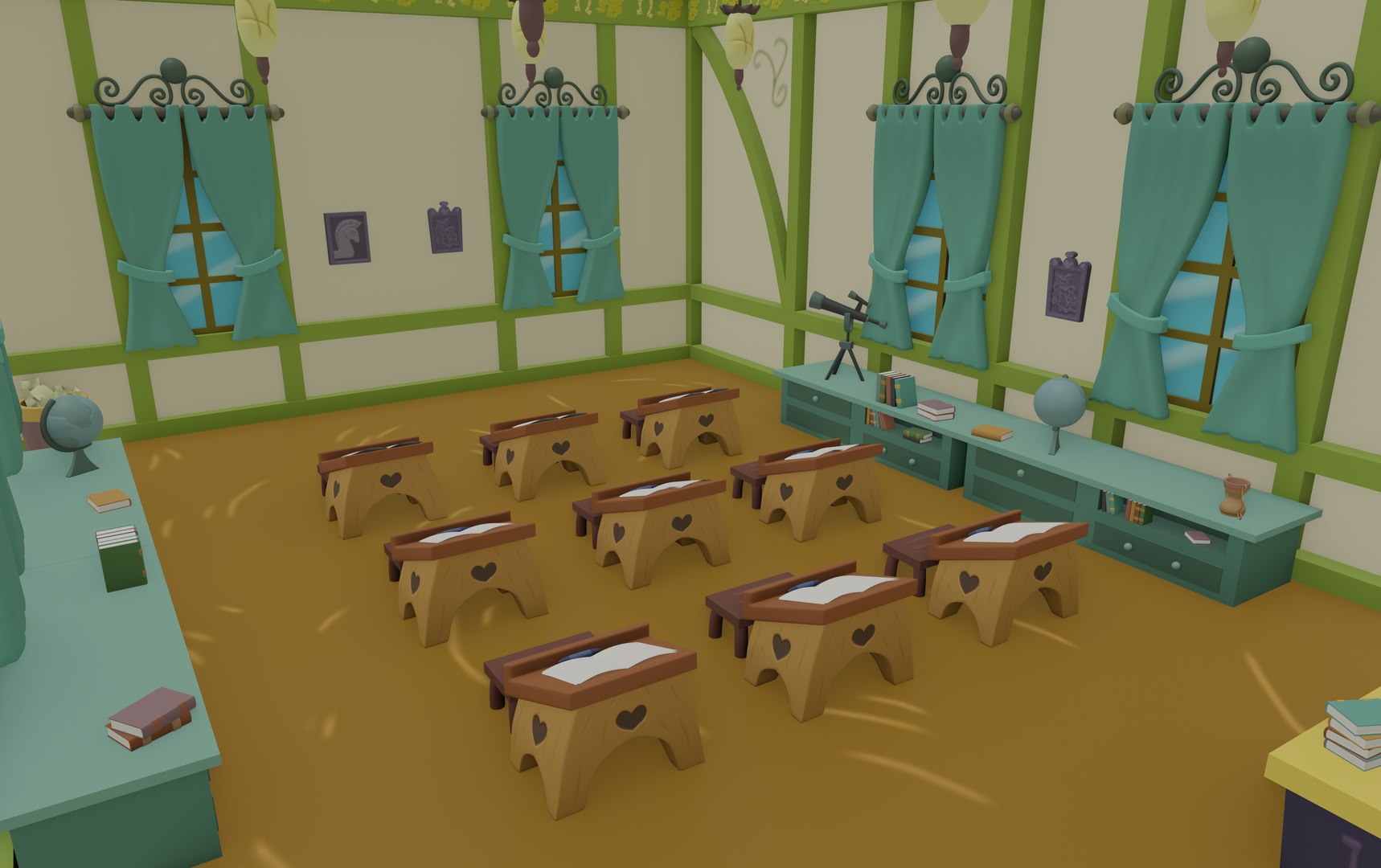 3D Ponyville Schoolhouse model - TurboSquid 1879587