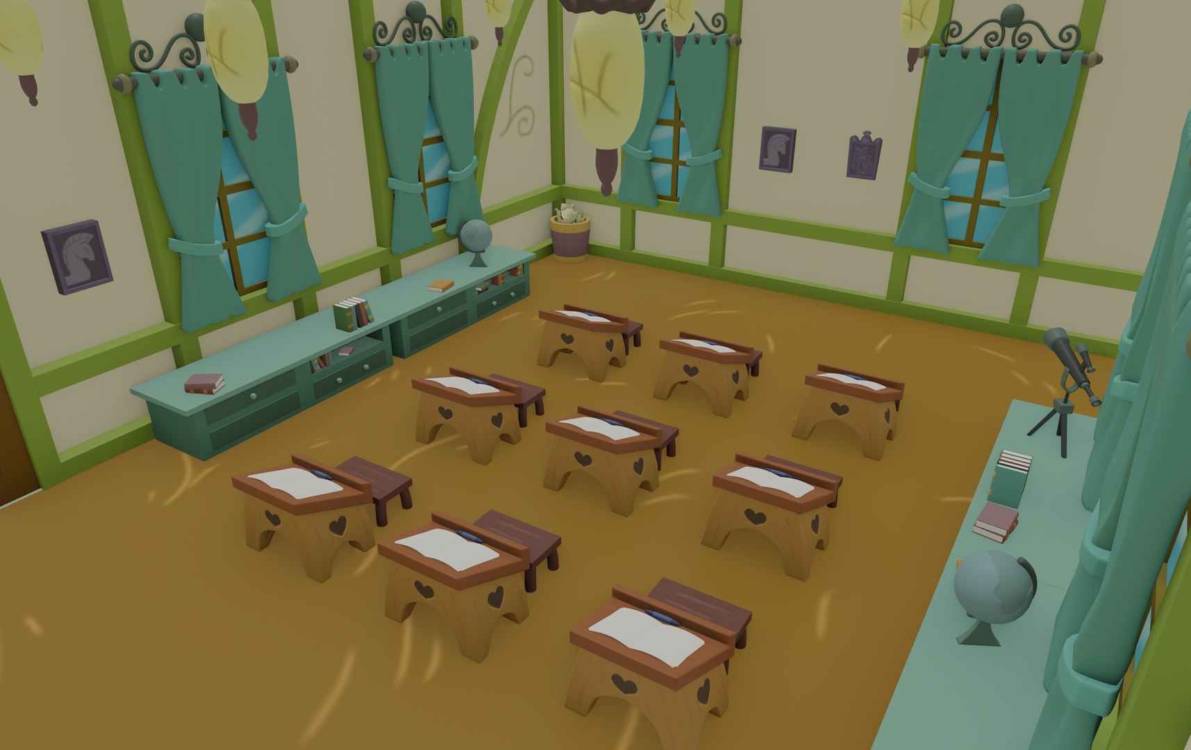 3D Ponyville Schoolhouse Model - TurboSquid 1879587