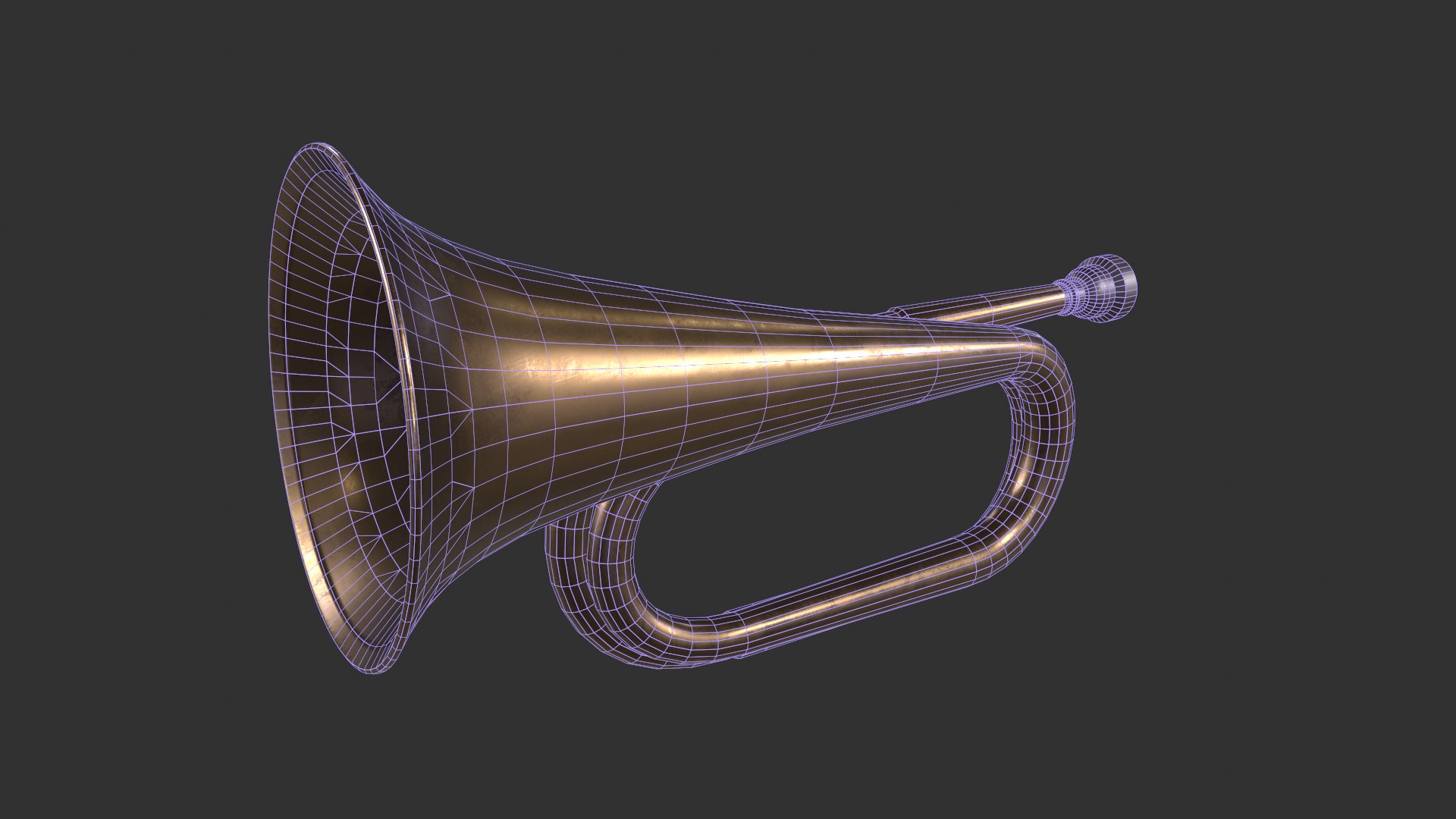 Brass Bugle 3D - TurboSquid 1993653