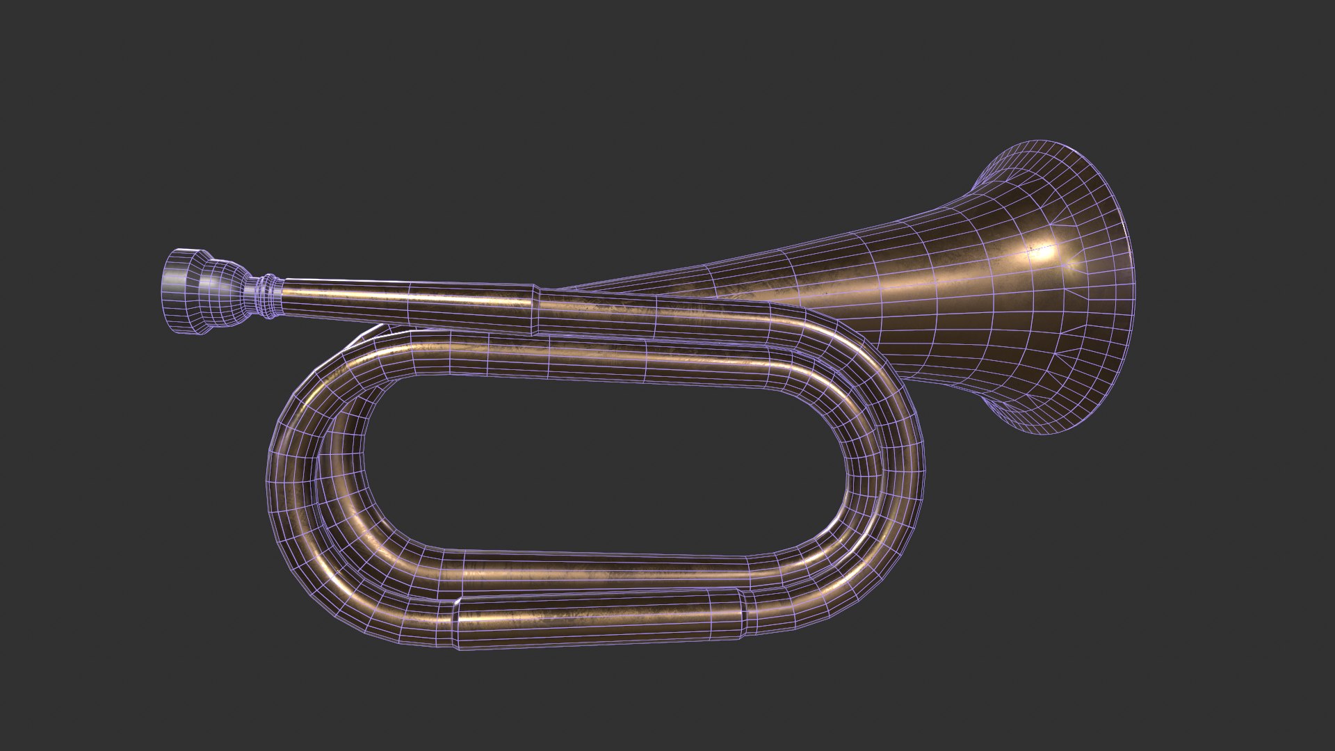 Brass Bugle 3D - TurboSquid 1993653