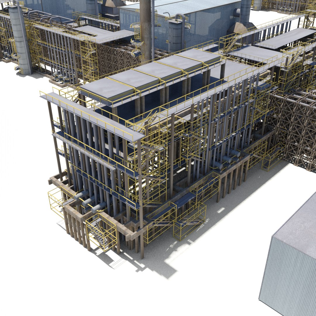 3D Industrial Natural Gas Plant - TurboSquid 1150802